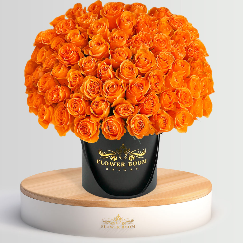 orange roses artificial