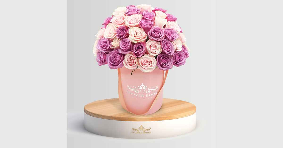 Pink and Purple Roses - Sweet Candy Lover | Flowers Delivery